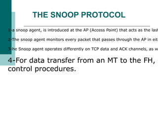 Tcp snoop protocols | PPTX