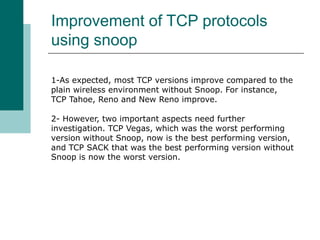 Tcp snoop protocols | PPTX