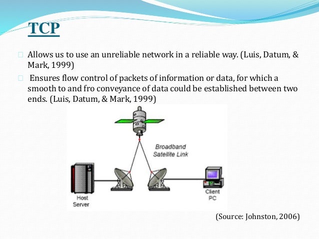 Tcp Enhancements For Satellite Networks Using Tcp Spoofing
