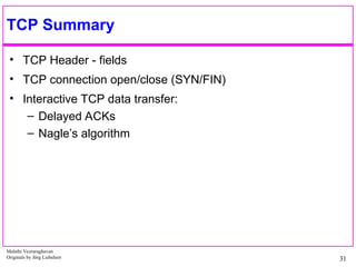 Transamission Control protocol timers.ppt