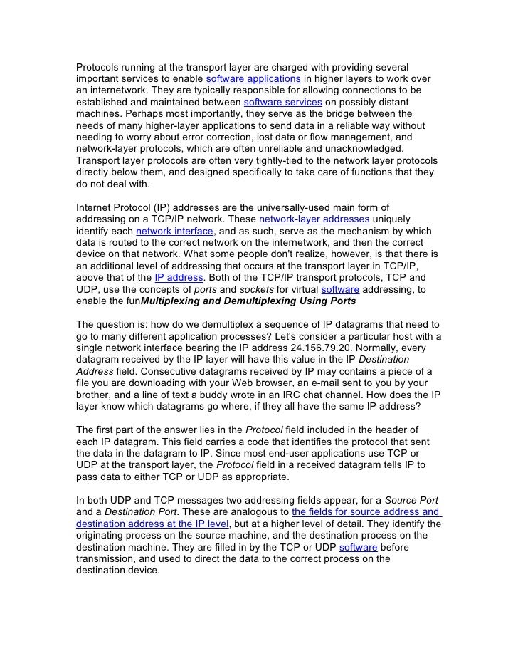 Tcp Udp Notes 