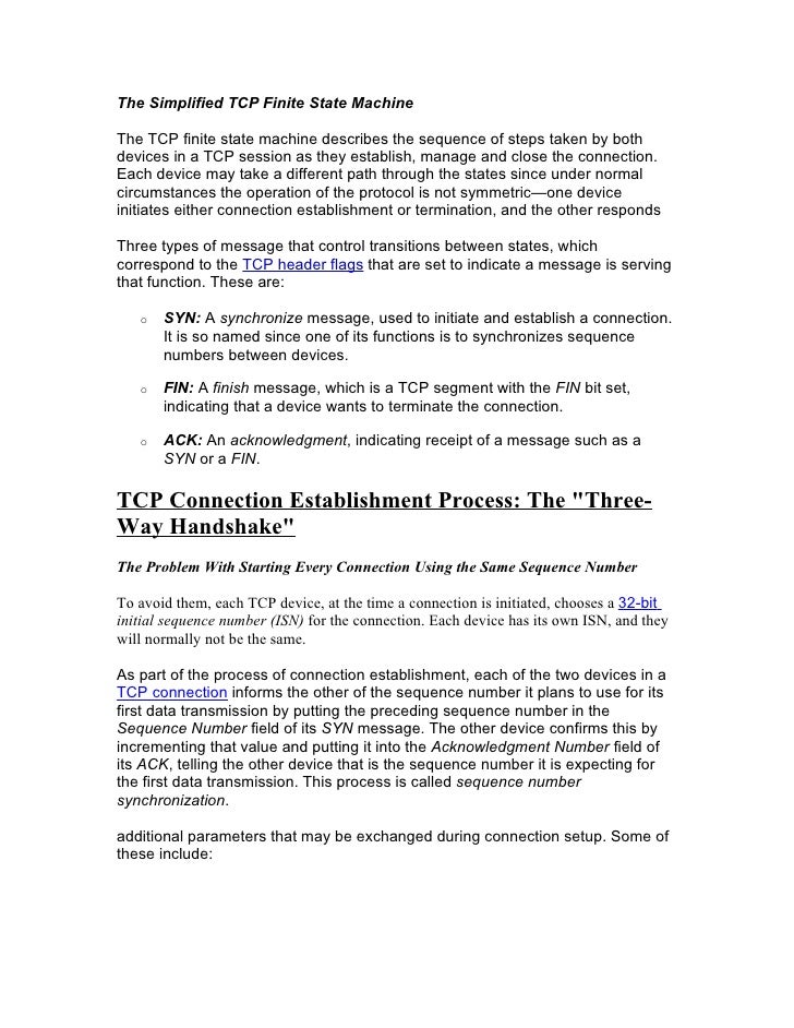 Tcp Udp Notes