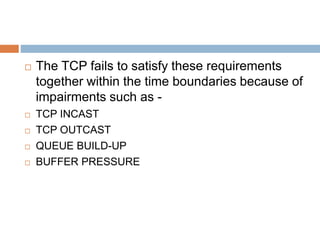 Tcp variants for data center networks | PPTX