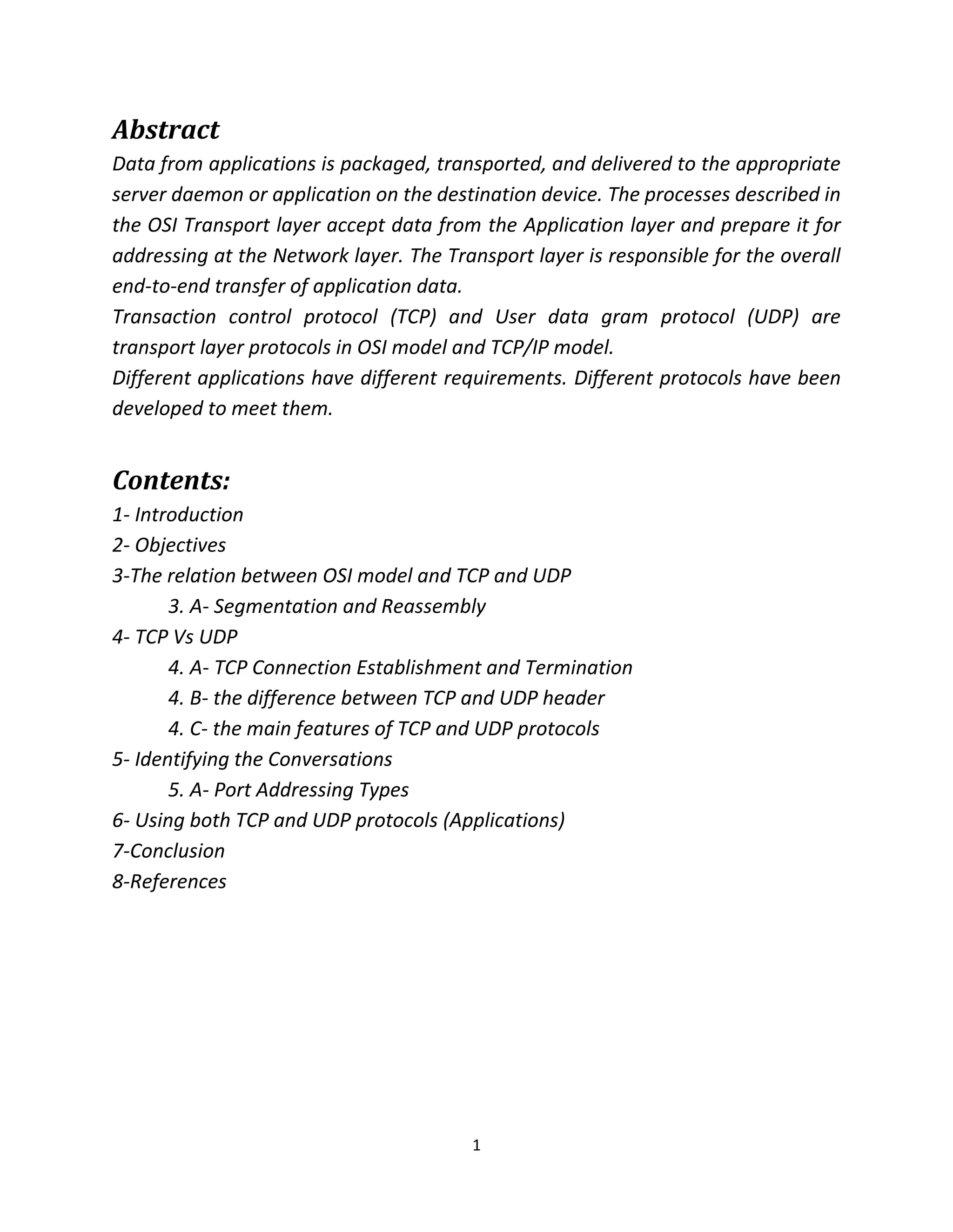 TCP Vs UDP | PDF | Computer Networking | Computing