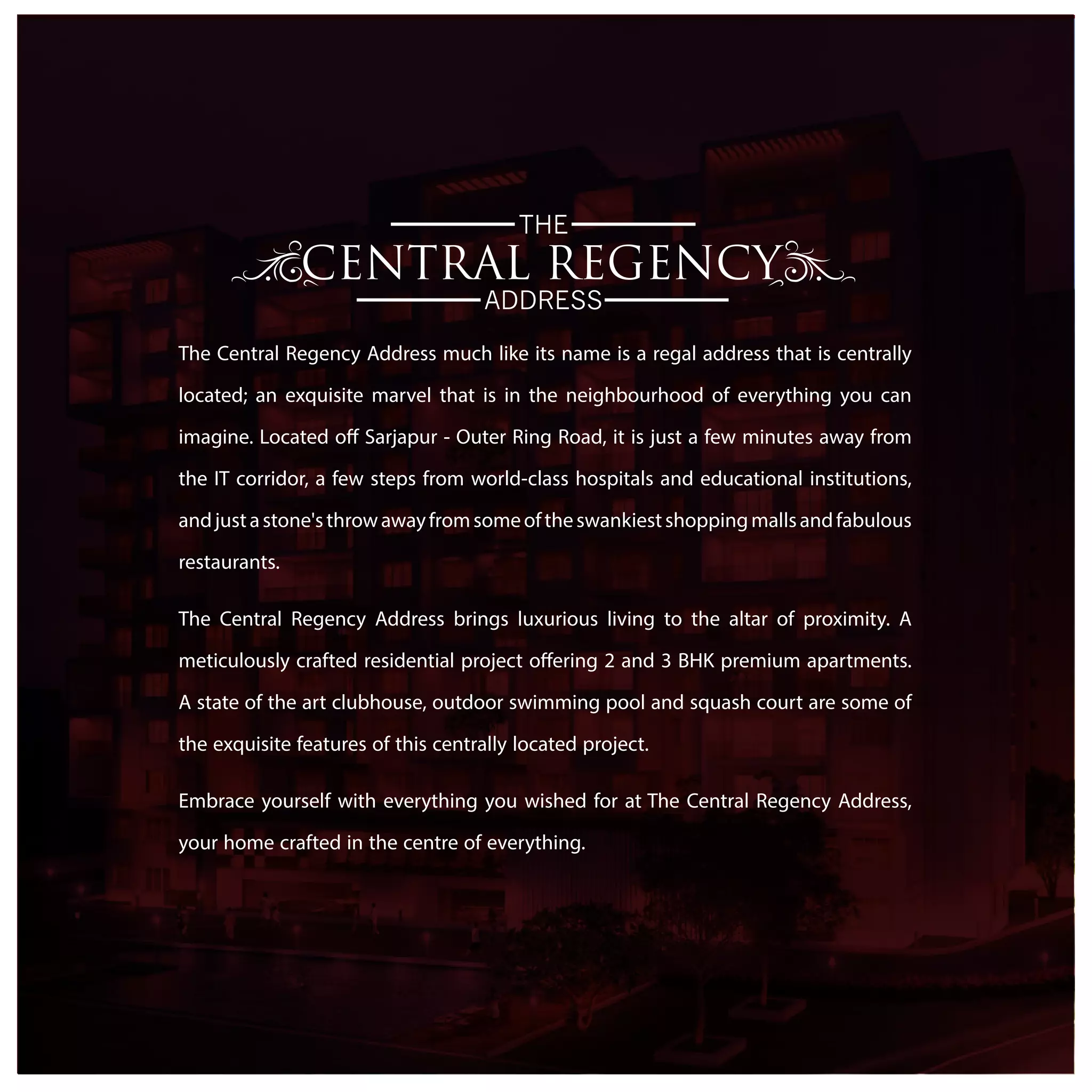 THE CENTRAL REGENCY | PDF