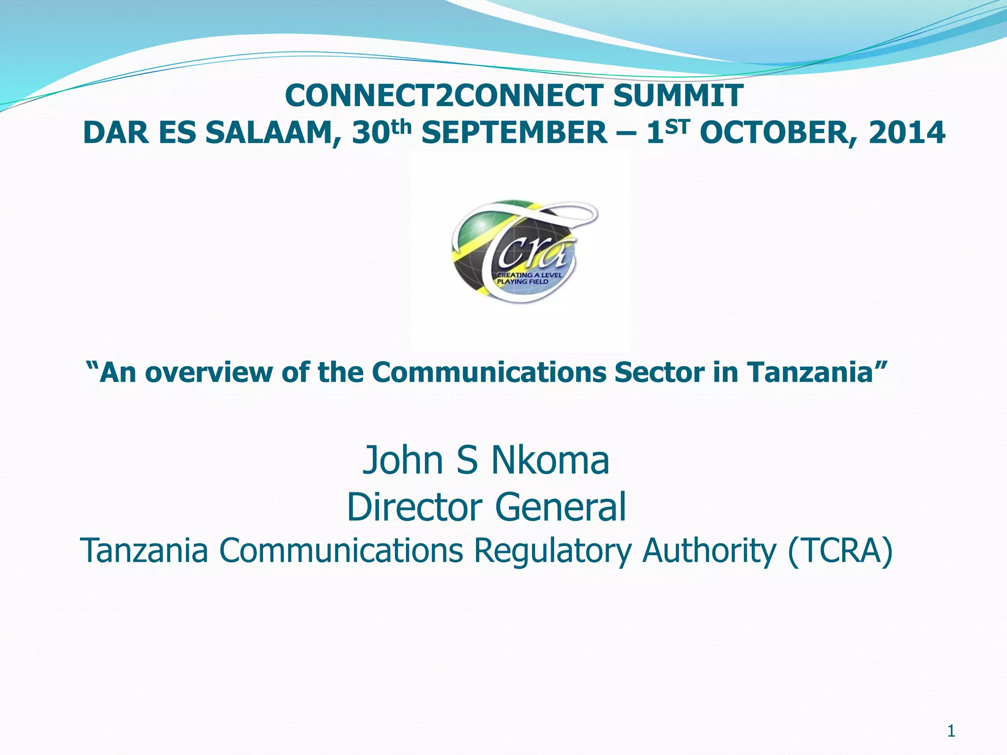 TCRA Welcome Address | PDF | Telecommunications Industry | Industries
