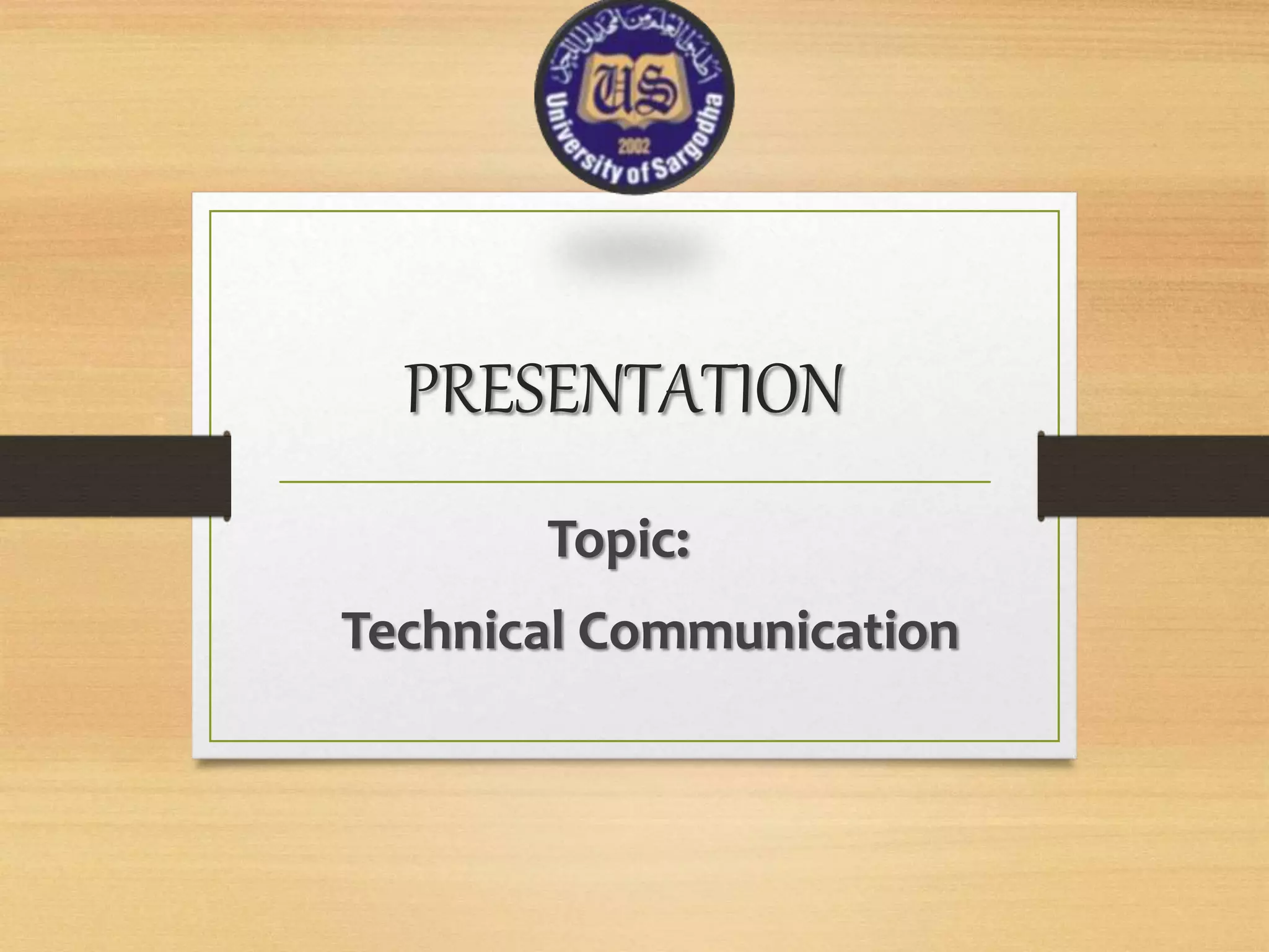 technical Communication and report writing | PPT