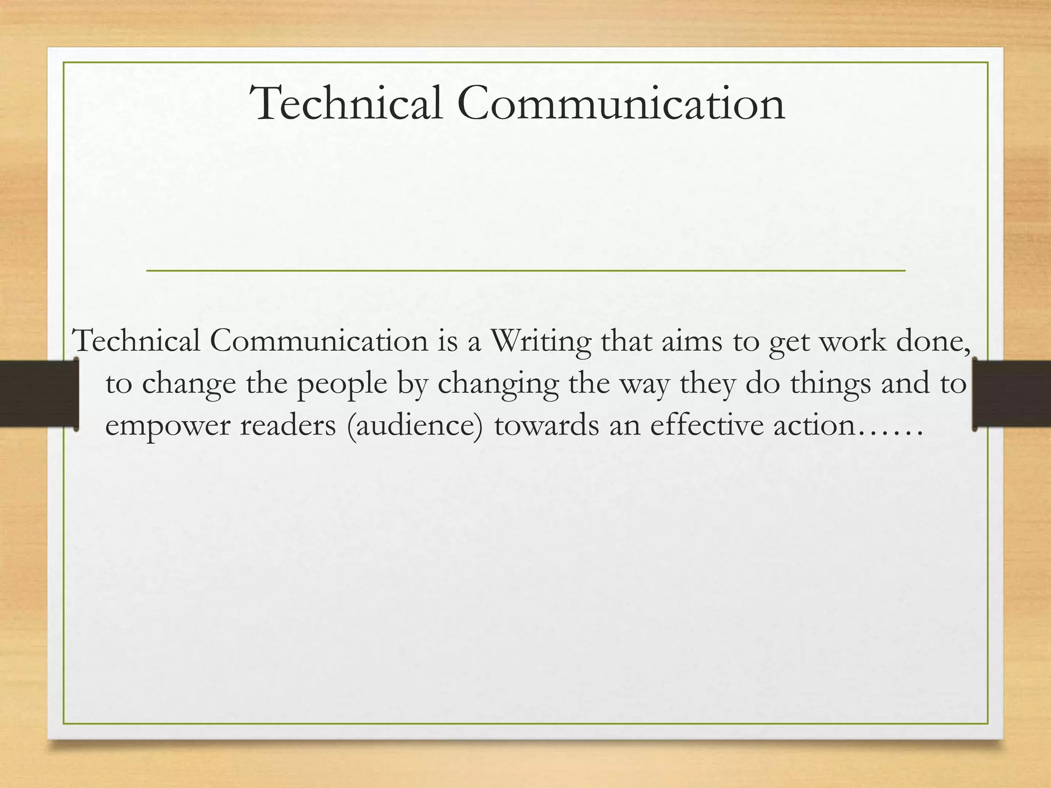 technical Communication and report writing | PPT