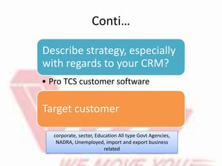 TCS (Customer Relationship Management) | PPTX