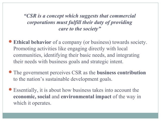 CORPORATE SOCIAL RESPONSIBILITY - TATA CONSULTANCY SERVICES (TCS) | PPT ...