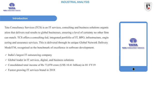 Tcs industrial analysis | PPT