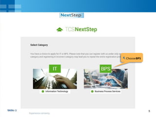 TCS-Nextstep Portal-Registration-and-Apply-for-Drive-Manual-BPS2023 1 ...