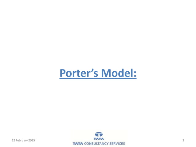 Tcs porter's model | PPTX | Business Accounting & Finance | Business