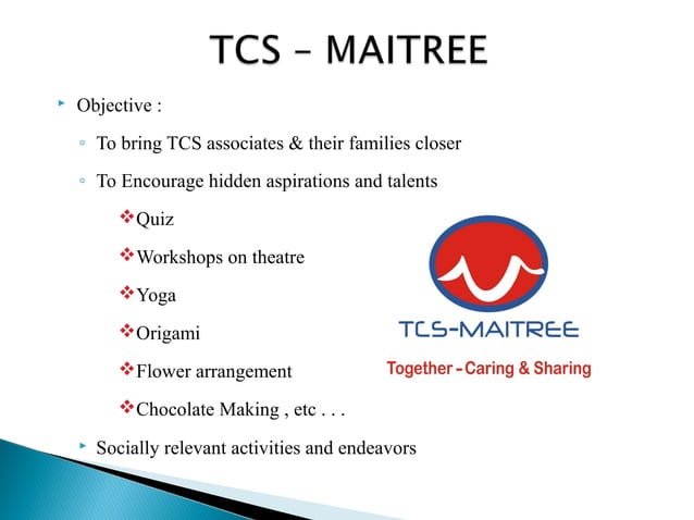 TCS Corporate Social Responsibility ( CSR ) | PPT