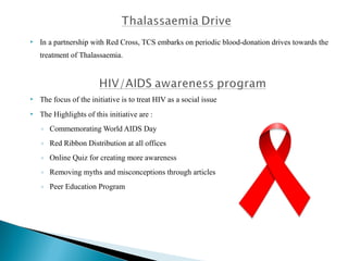 TCS Corporate Social Responsibility ( CSR ) | PPT