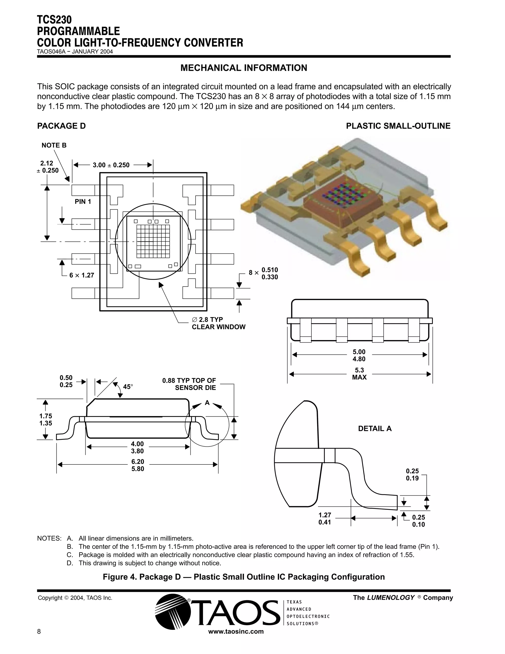 Tcs230 datasheet | PDF