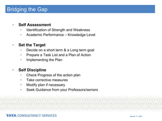 Tcs bridging the_gap | PPT