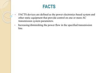 Voltage stability using Series FACTS devices | PPTX