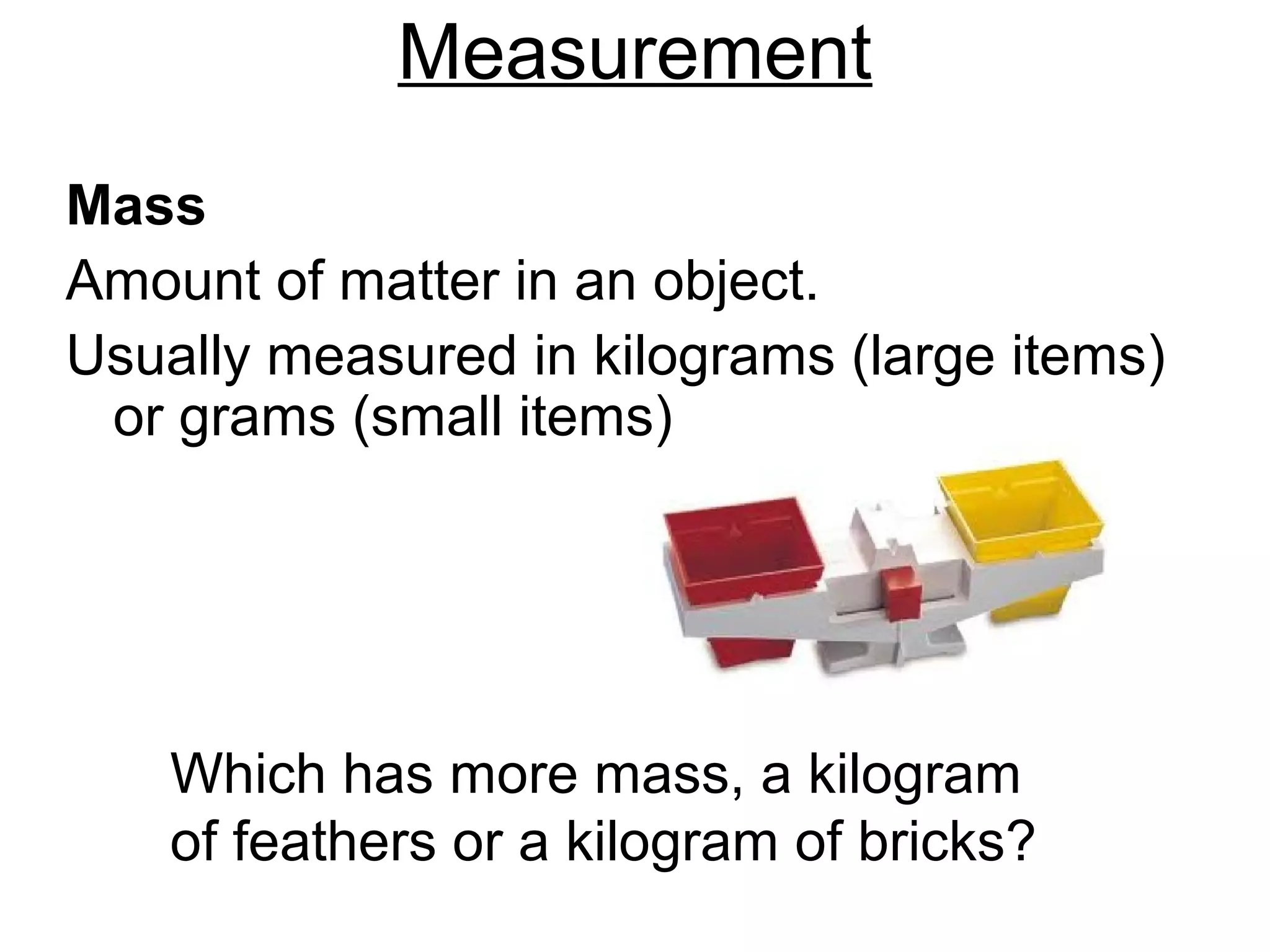 Science in our world-measurement | PPT