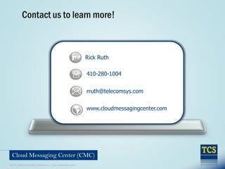 Tcs Cloud Messaging Center | PPT