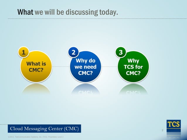 Tcs Cloud Messaging Center | PPT