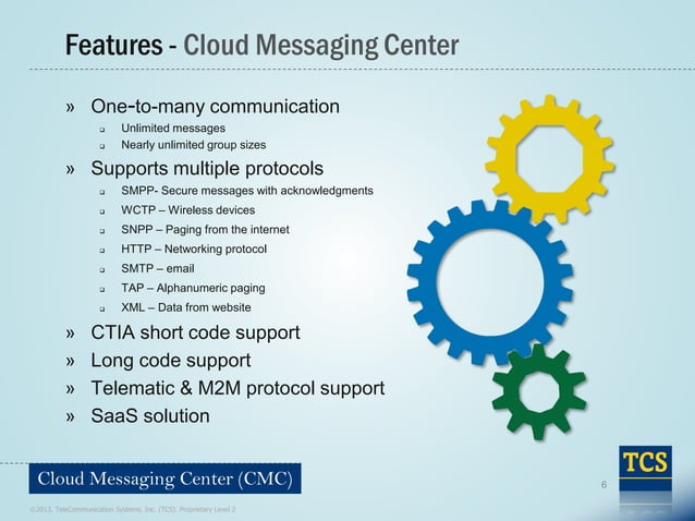 Tcs Cloud Messaging Center | PPT