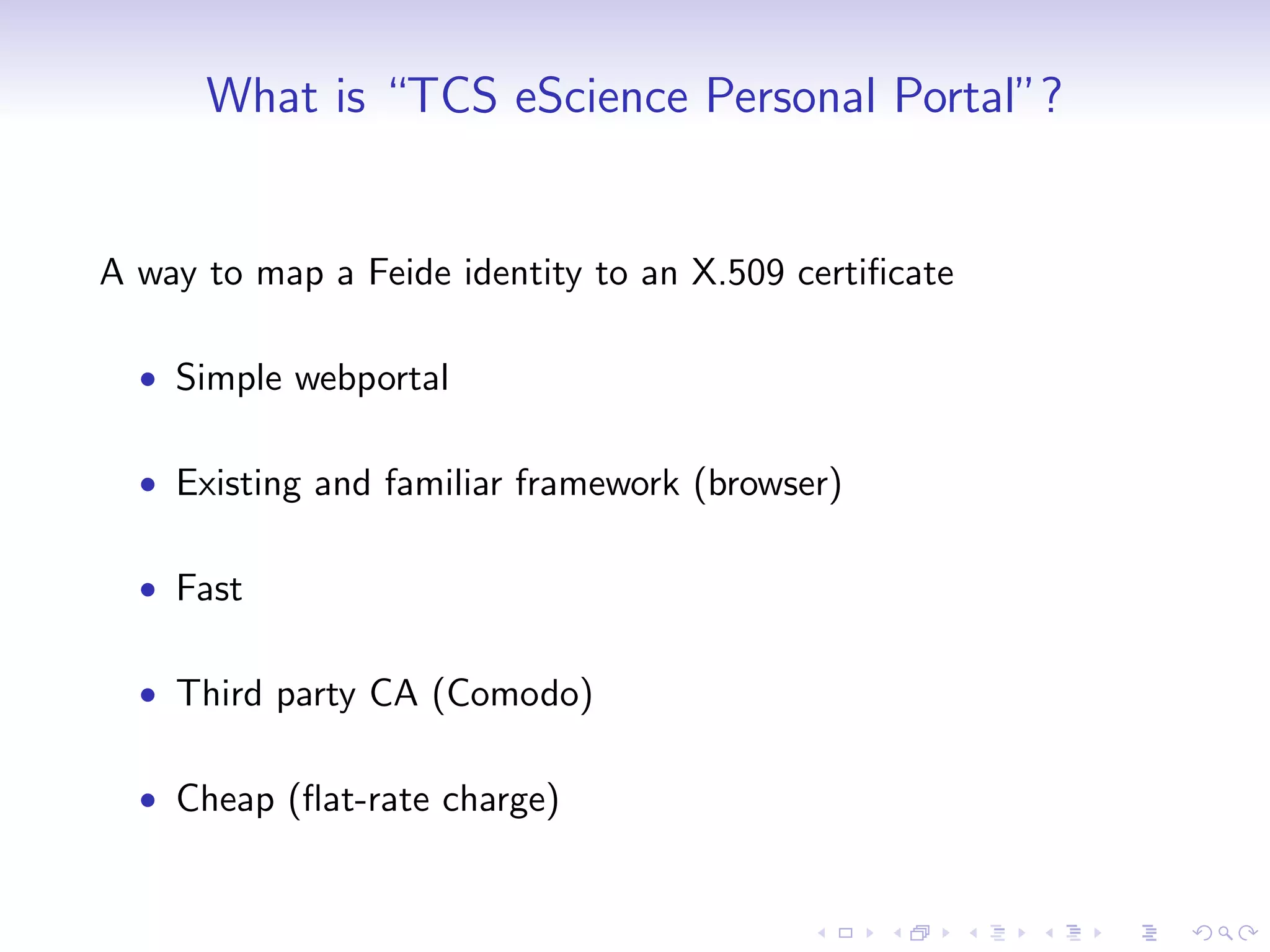 TCS eScience Portal - Confusa | PPT
