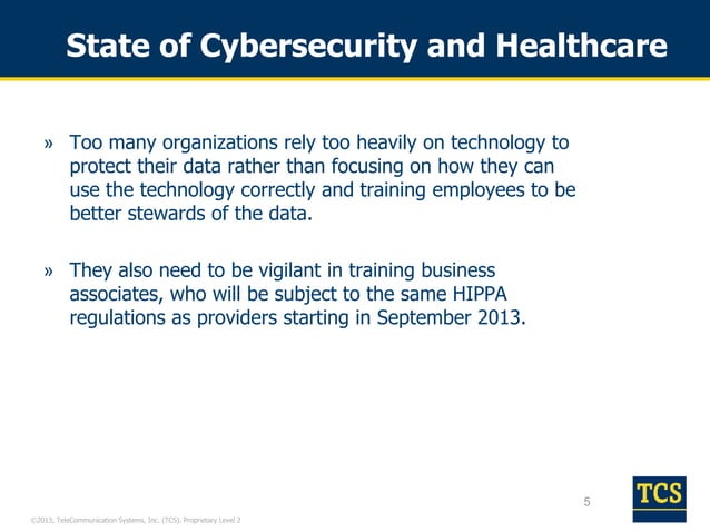 Tcs cybersecurity for healthcare | PPT