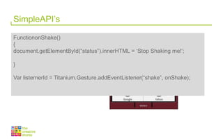 multi platform mobile development using titanium | PPTX