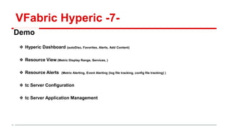 tc server - vfabric hyperic | PPTX