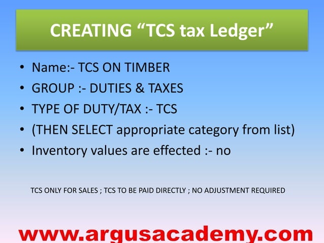 TALLY Tcs & excise ENTRY | PPSX