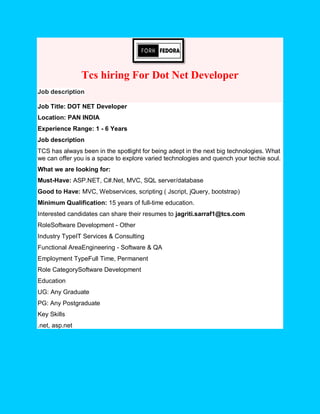 Tcs hiring For Dot Net Developer.pdf