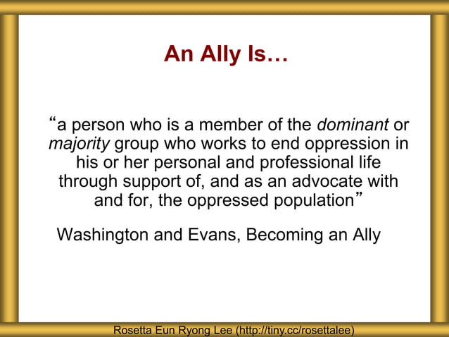The Children's School Identity Inclusion Allyship | PPT