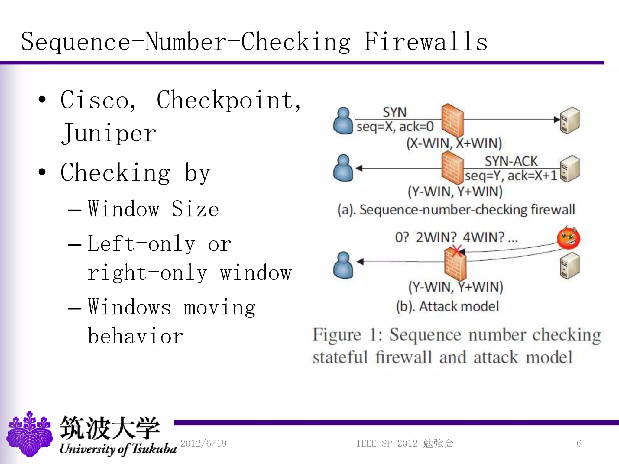 IEEE-SP 2012勉強会:「Off-Path TCP Sequence Number Inference Attack - How ... IEEE-SP 2012勉強会:「Off-Path TCP Sequence Number Inference Attack - How ...