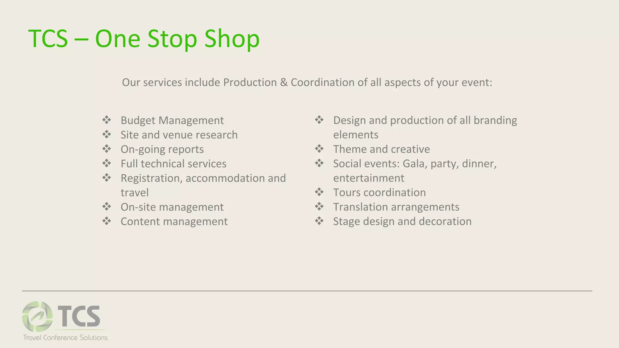 TCS Introduction Presentation | PPT