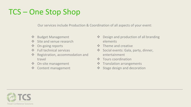 TCS Introduction Presentation | PPT