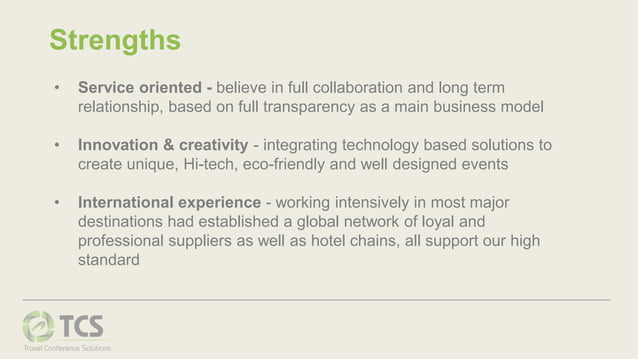 TCS Introduction presentation | PPT