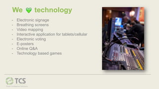 TCS Introduction presentation | PPT