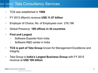 Tcs ir presentation_apr_2013 | PPT