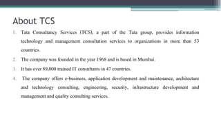tcs anual report analysis | PPTX