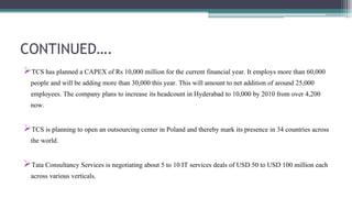 tcs anual report analysis | PPTX