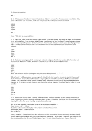 Tcs model question 1 | DOCX | Grocery Shopping | Shopping