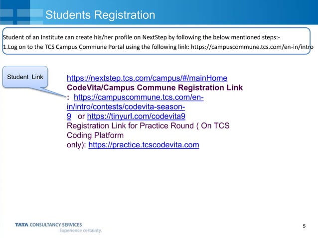 TCS Next Step & Contest Registration.ppt