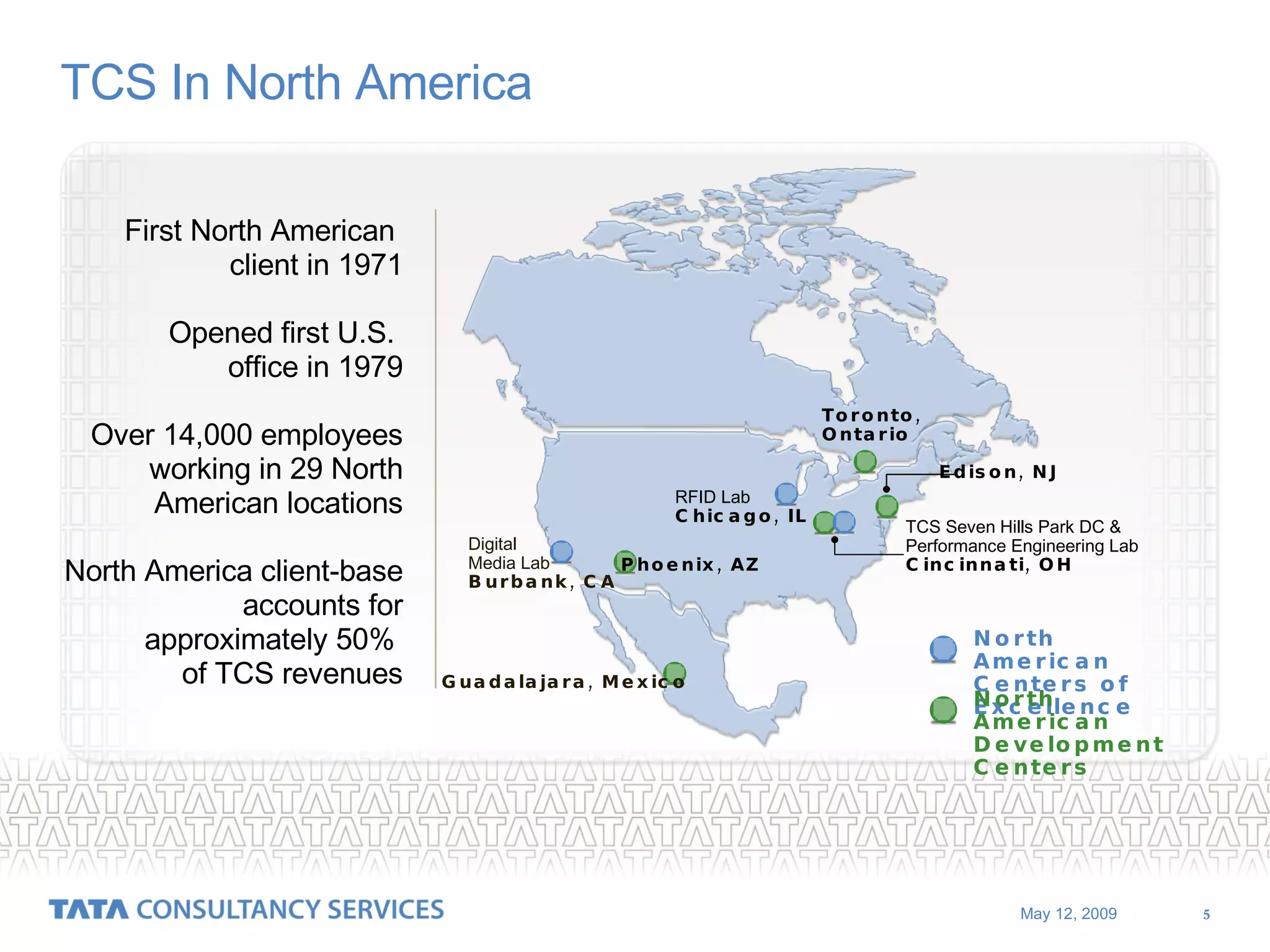 TCS North America Presentation 5 07 2009 | PPT