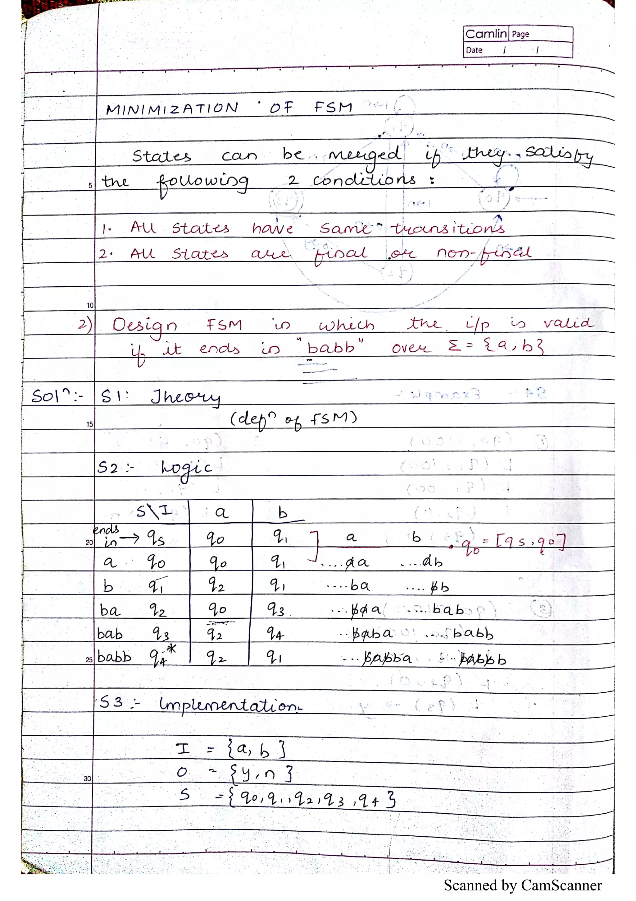 Tcs notes/ automata theory notes | PDF