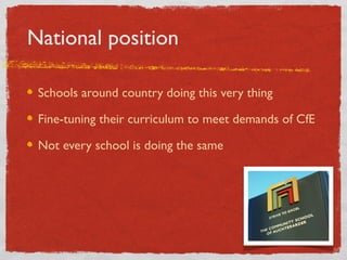 TCSoA Curriculum Consultation Info Evening 2013 | PPT