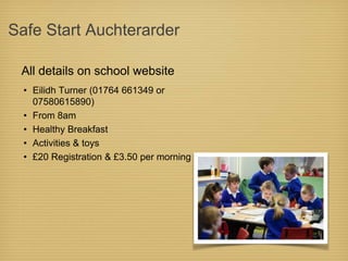 TCSoA - Nursery into P1 transition evening 2016 | PPT