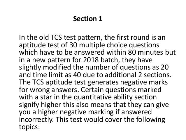 Tcs Placement Papers Recruitment Process 