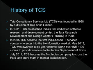 Tcs ppt | PPTX