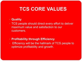 Tcs presentation | PPTX